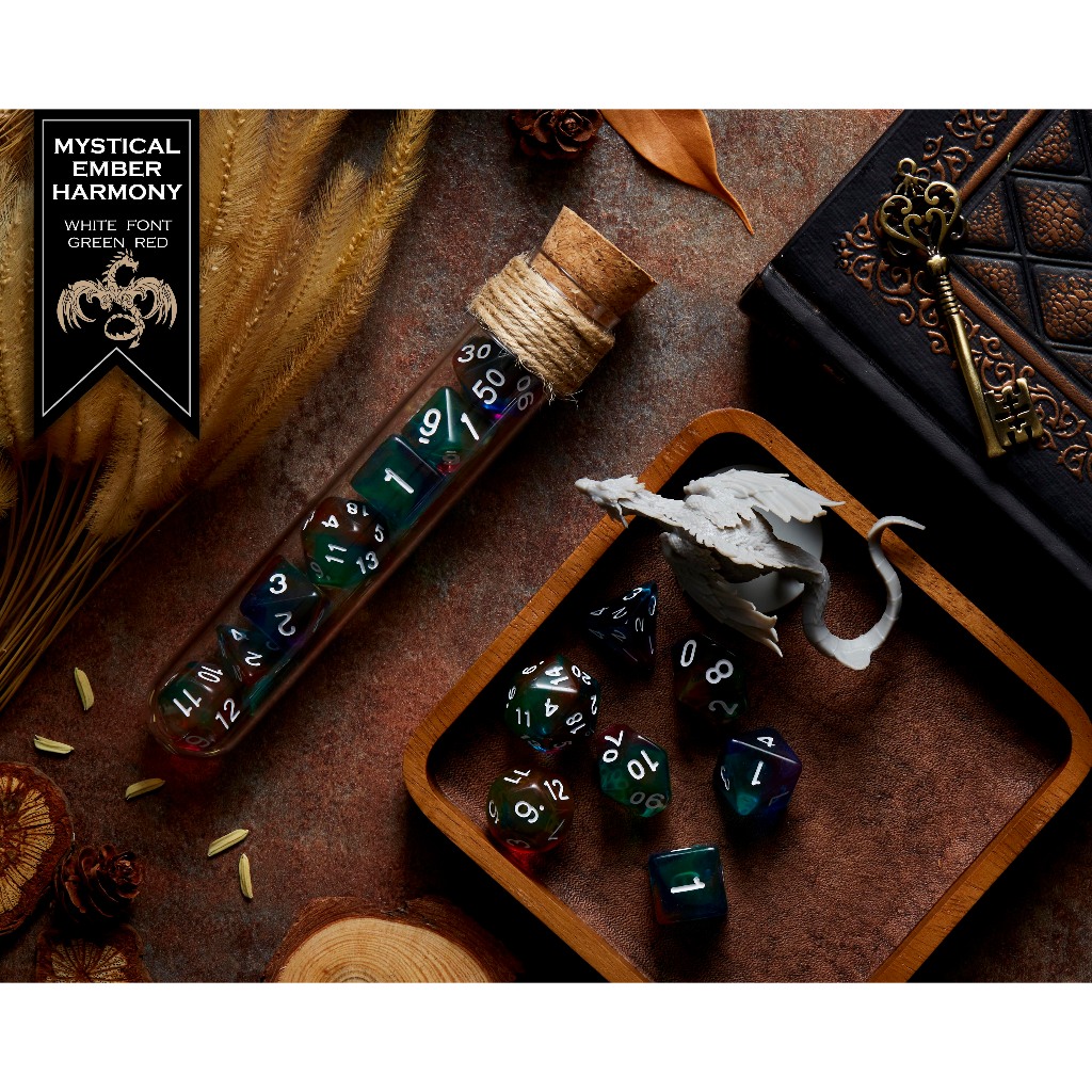 Potion Flask with Dice Set of 7 | ลูกเต๋า Dice For DnD D&D MTG RPG TRPG ...