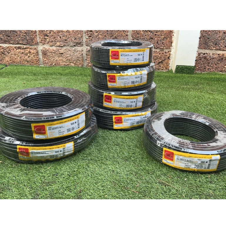 สายไฟ VCT ไทยยูเนื่ยน VCT Thai union 2x0.5 2x1 2x1.5 2x2.5 3x1.5 4x1 4x1.5 ตัดแบ่ง 3เมตร 5เมตร ...