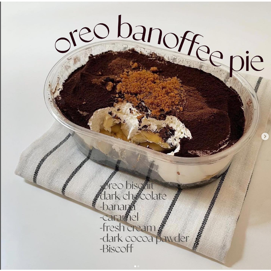 Oreo Banoffee Pie เค้ก บานอฟฟี่ | Shopee Thailand