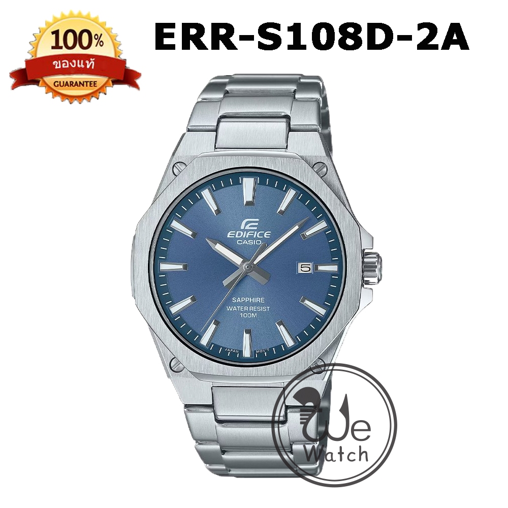 CASIO Edifice SLIM รุ่น EFR-S108D นาฬิกาข้อมือผู้ชาย กระจกแซฟไฟร์ ตัวเรือนบาง ประกัน CMG 1 ปี ...