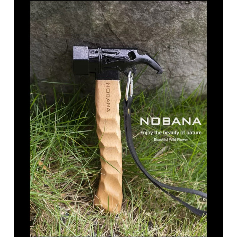 พร้อมส่ง🇹🇭ค้อนตอกสมอ nobanaสแตนเลส หัวทองเหลืองพร้อมคล้อง มือหนังแท้ | Shopee Thailand