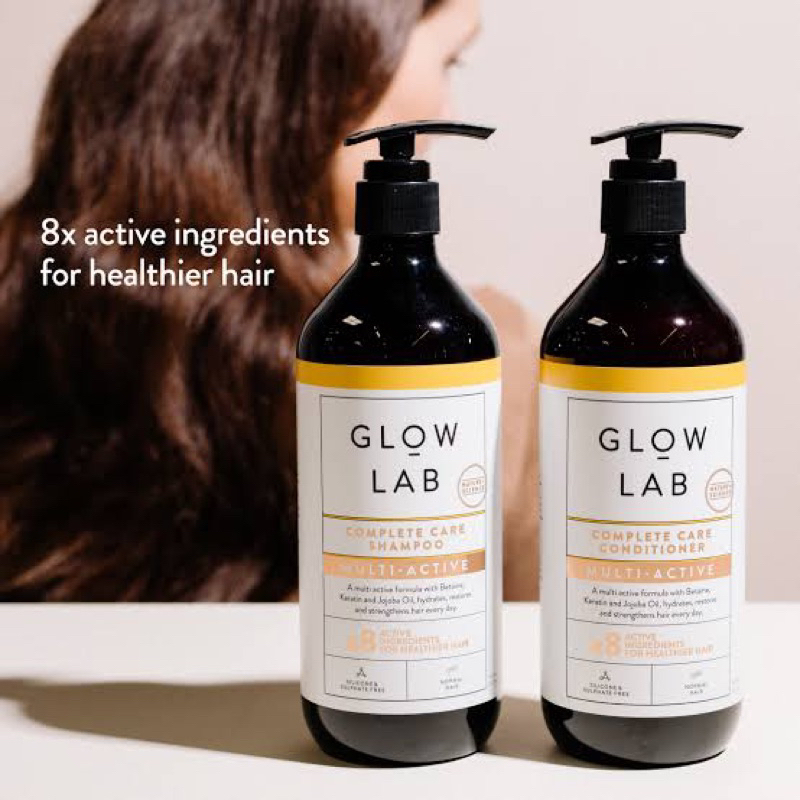 Glow lab Shampoo / Conditioner 300ml. แชมพู /ครีมนวด โกลว์แลป | Shopee ...