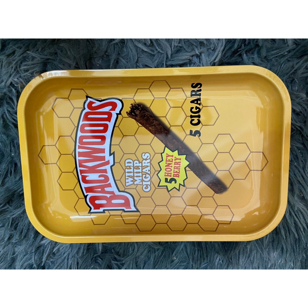 ถาด28*18cm ยำสมุนไพร RAW Metal Rolling Tray อเนกประสงค์ แผ่นดีบุก ลาย ...