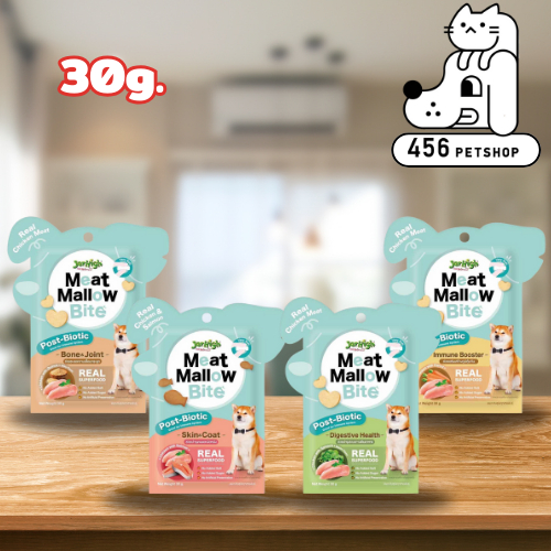 Jerhigh Meat Mallow Bite 30g. เจอร์ไฮ มีทแมลโลว์ ไบท์ ขนมเนื้อไก่นุ่ม ...