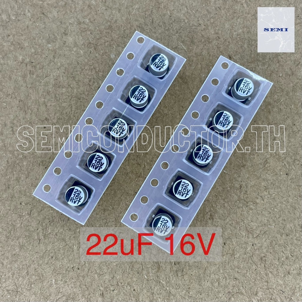 10ตัว C 22uF 16V 35V 50V VT UT RVT SMD Electrolytic Capacitor ตัวเก็บ ...
