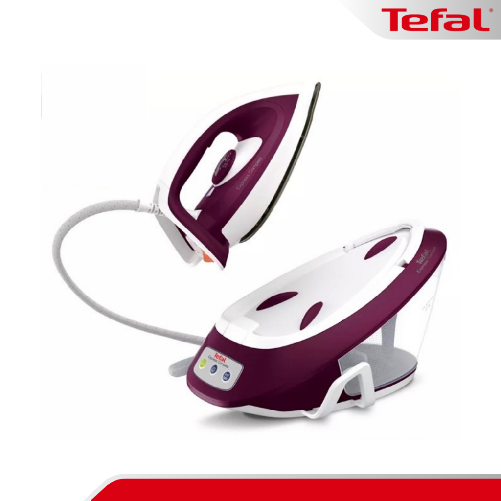 TEFAL เตารีดแรงดันไอน้ำ EXPRESS COMPACT แรงดัน 6 บาร์ รุ่น SV7120 | Shopee Thailand