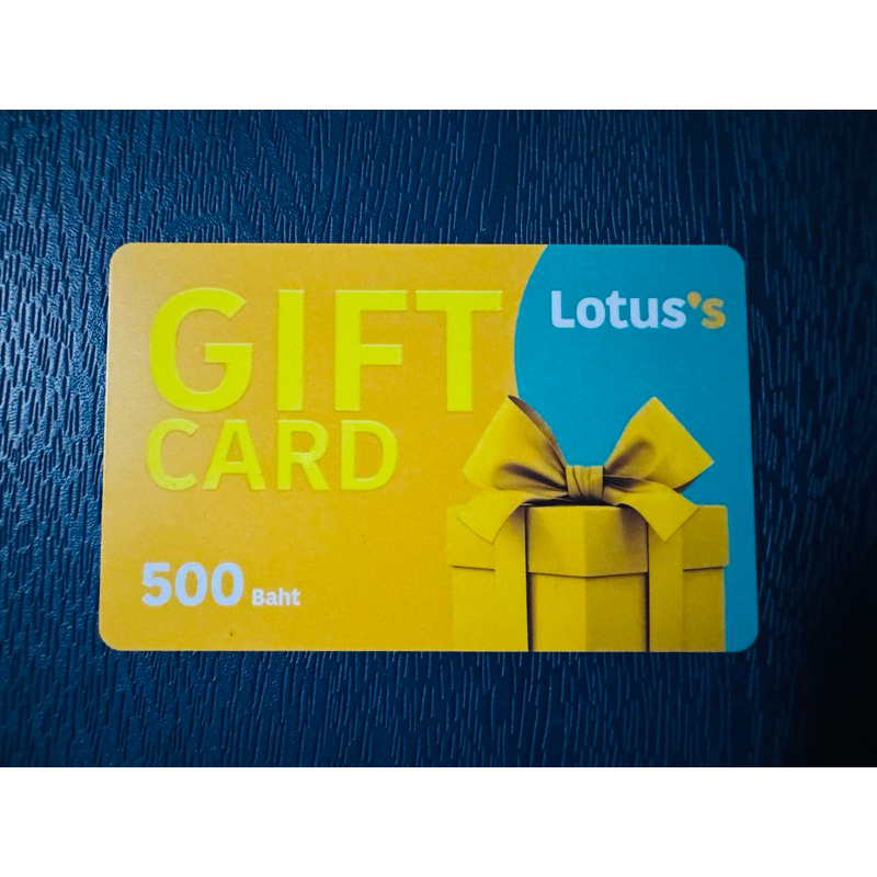 Gift Card Lotus แทนเงินสด บัตรแทนเงินสด โลตัส มูลค่า 500 บาท (คละลาย) | Shopee Thailand