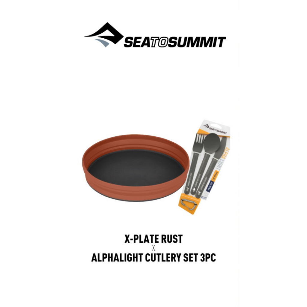 Sea to summit 7 Summit Set ALPHALIGHT CUTLERY SET 3PC x X-PLATE ...