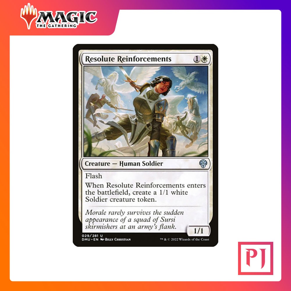 [MTG] Resolute Reinforcements [DMU] [WHITE] [UNCOM] [NORMAL] [ENG ...