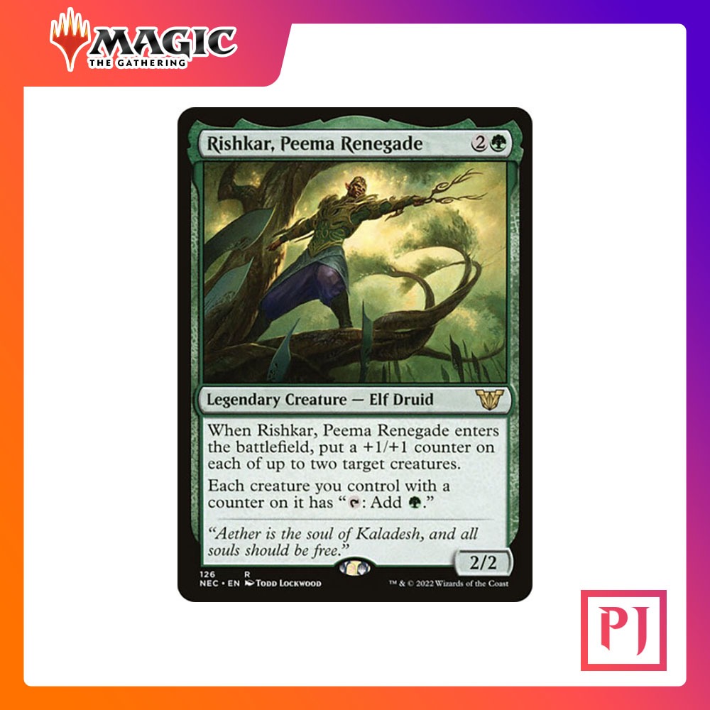 [MTG] Rishkar, Peema Renegade [NEC] [GREEN] [RARE] [NORMAL] [ENG ...