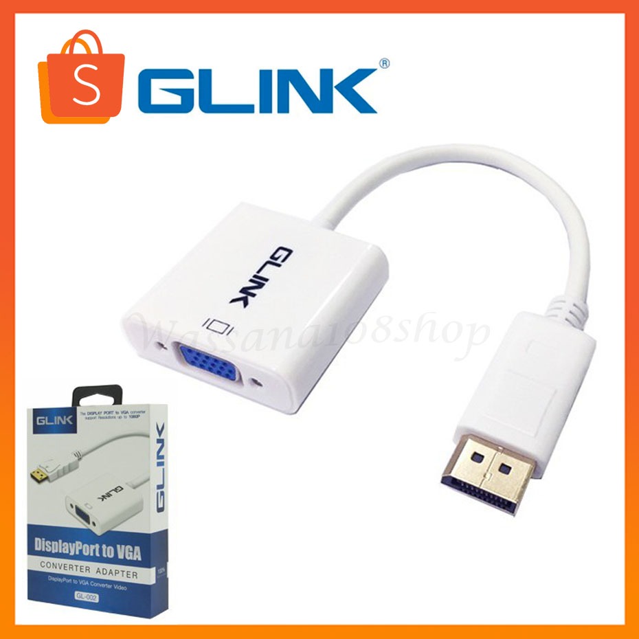 Glink GL002 Display Port TO VGA แปลงสัญญาณ Display เป็น VGA | Shopee ...