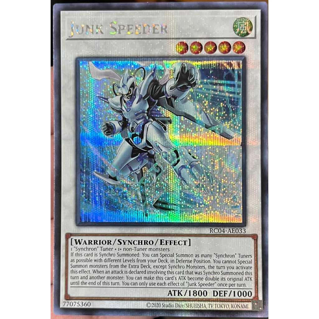 Yugioh Asia-Eng [RC04-AE033] Junk Speeder (Secret Rare) การ์ดเกมยูกิแท้ถูกลิขสิทธิ์ | Shopee ...