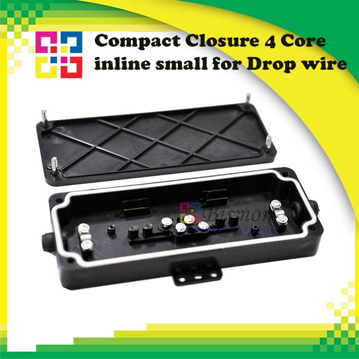 B1-CLDR04 กล่องพักจุดต่อสายไฟเบอร์ Compact Closure 4 Core inline small ...