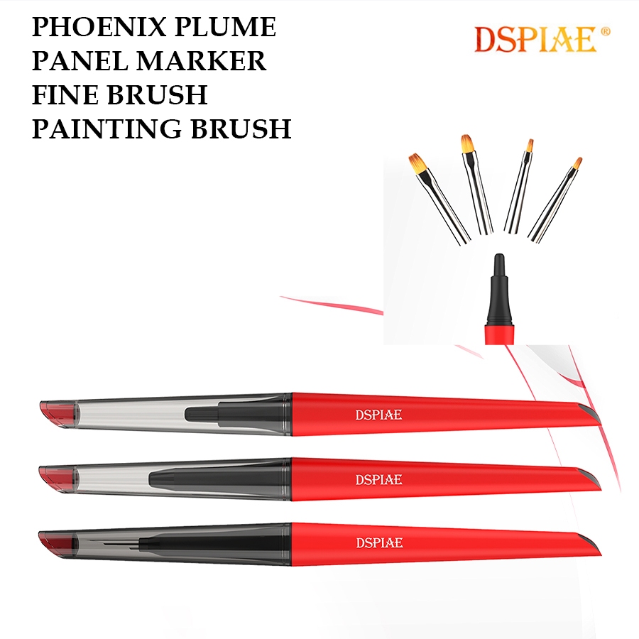 [DSPIAE] PHOENIX PLUME PANEL LINE MARKER / FINE DETAILING BRUSH / BROAD PAINTING BRUSH | Shopee ...