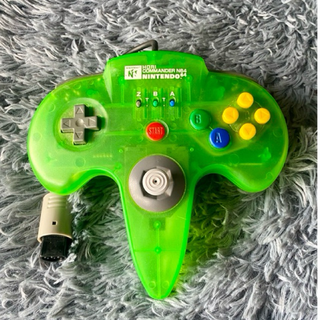 จอยแท้เครื่อง Nintendo64 N64 สี Clear Green สายนิ่มกดเนียนคัดสภาพสวยใช้ ...