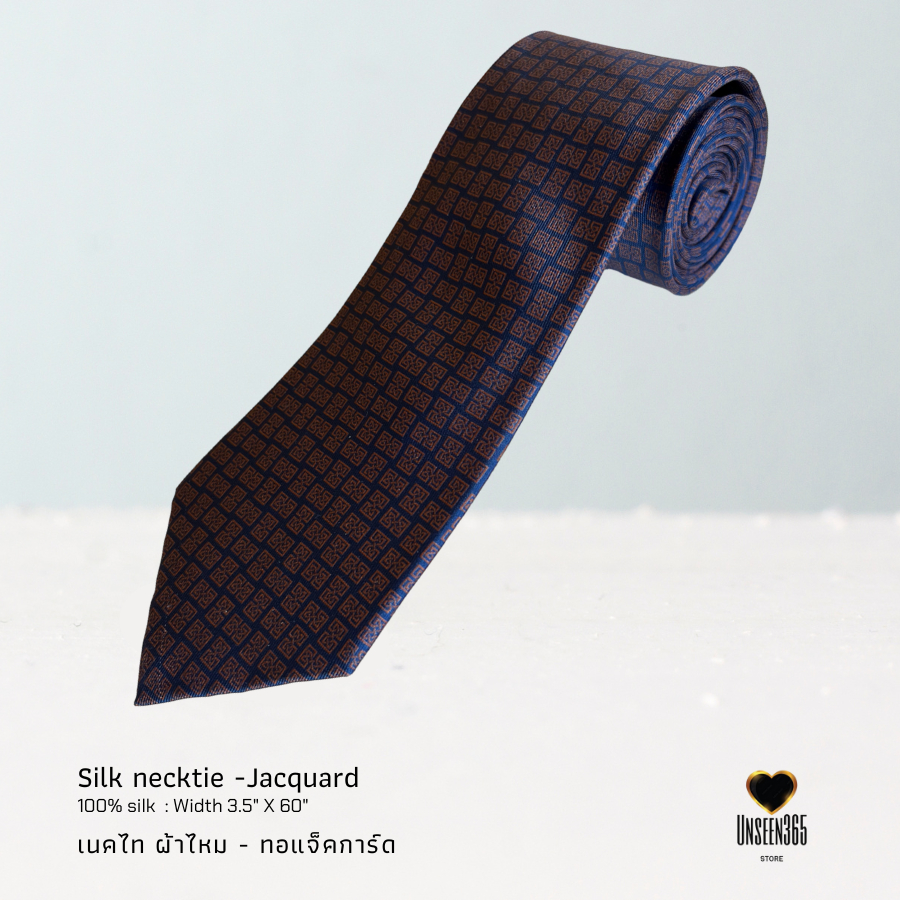 เนคไทผ้าไหม ทอแจ็คการ์ดกราฟฟิค - AL 06 Silk necktie 100% Silk Jacquard ...