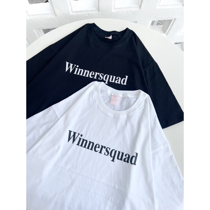 winner squad ผ้าคอตตอนแท้ งานไทย เสื้อยืดโอเวอร์ไซส์ Oversized shirts ...