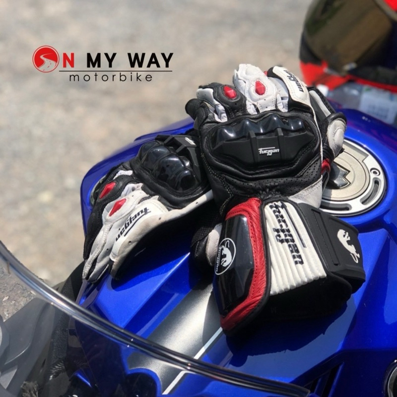 ถุงมือหนังข้อยาว Furygan AFS-18 สำหรับขับบิ๊กไบค์ รถมอเตอร์ไซค์ | Shopee Thailand