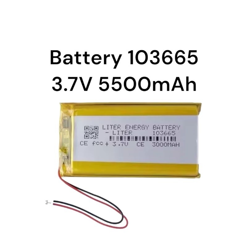 แบตเตอรี่ 3.7V 5500mAh 103665 Lithium Polymer Battery Miyoo Mini Plus ...