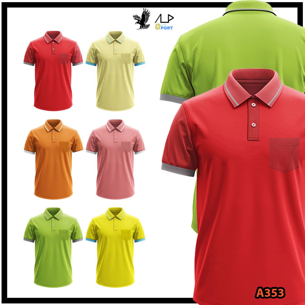 💥ลดโหดสูงสุด 1,000 บาท💥 เสื้อโปโลชาย เสื้อคอปกแขนสั้น สีพื้น FLY HAWK ...