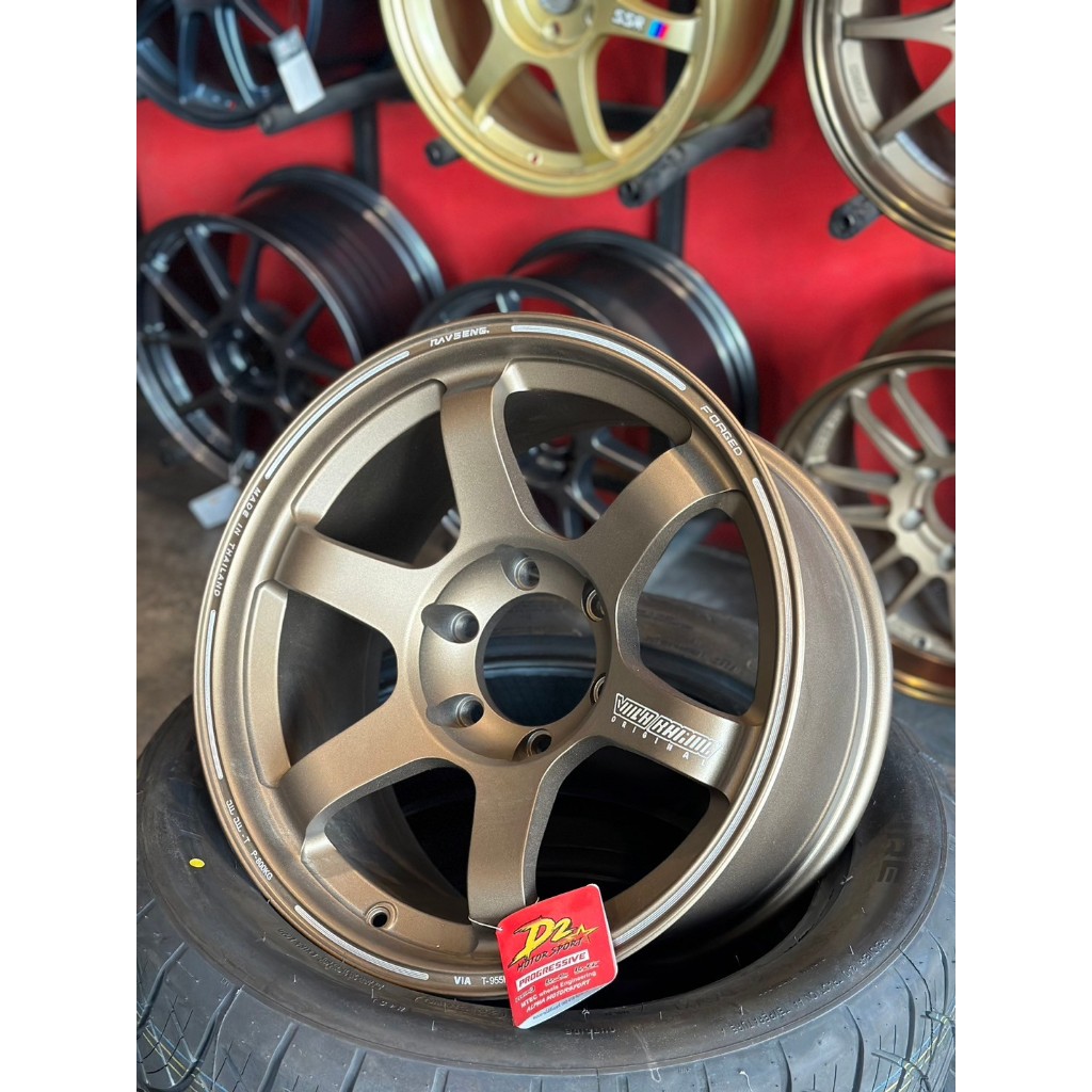 ล้อTE37 ก้านยกหยอดแดง/หยอดขาว 6รู ขอบ 18 | Shopee Thailand