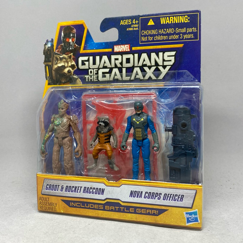 (New)(มือ1) Groot & Rocket Raccoon, Nova Corps | Marvel Guardians of ...