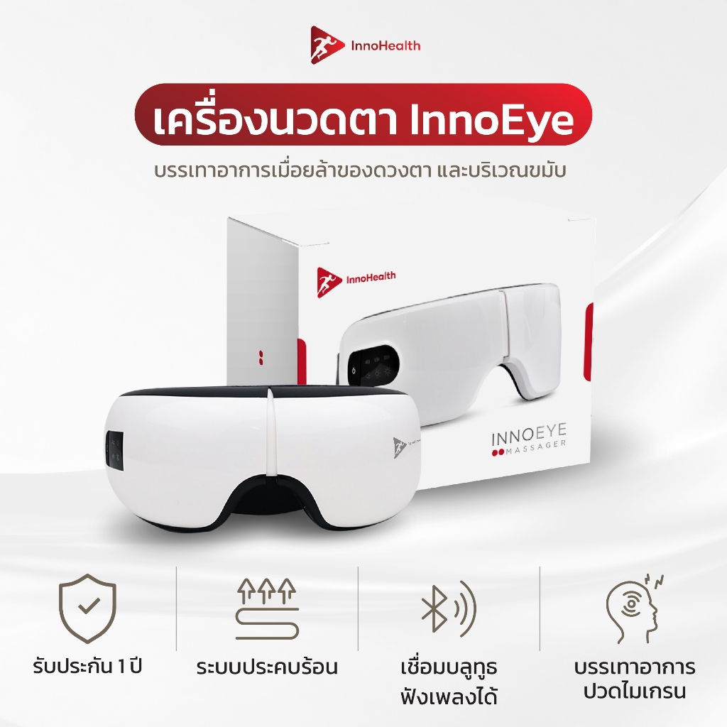 InnoEye เครื่องนวดตา InnoHealth มีฟังชั่นนวดคลึงขมับ คลายปวดไมเกรน มี ...