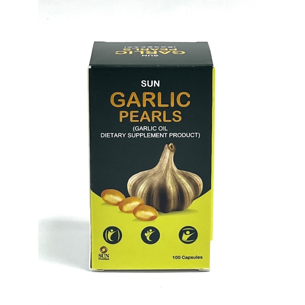 ซัน ฟาร์มา ซันการ์ลิค เพิร์ล (100 แคปซูล) Sun Pharma Sun Garlic Pearl ...