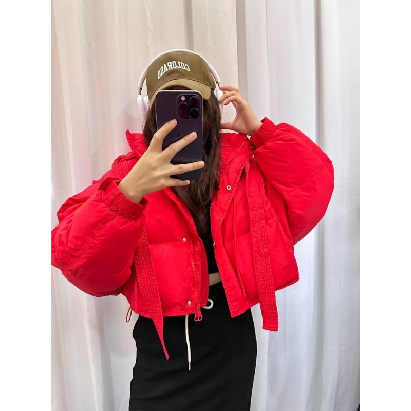 T283 พร้อมส่ง 2สี เสื้อแจ็คเก็ตกันหนาวขนเป็ด down jacket | Shopee Thailand