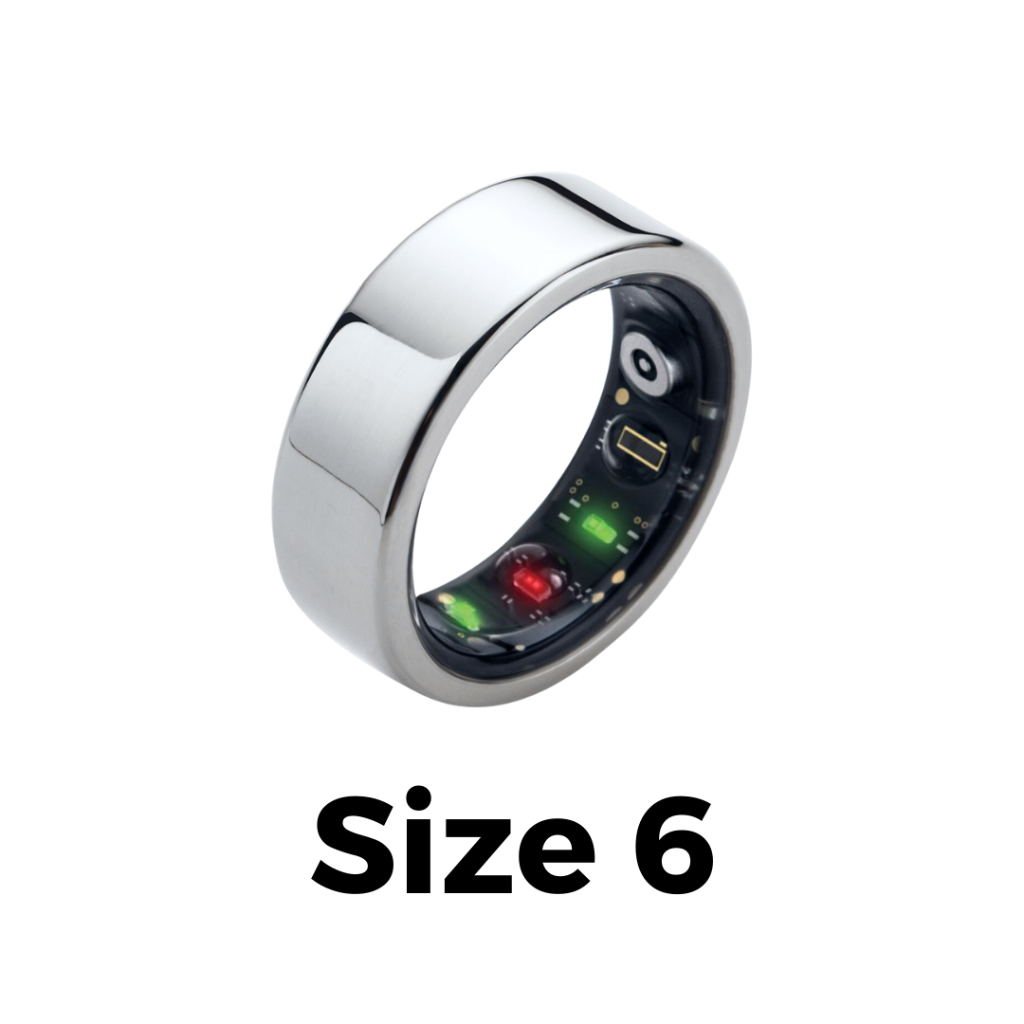 Amovan Smart Ring (สีเงิน) แหวนอัจฉริยะเพื่อสุขภาพ วัดอัตราการเต้นหัวใจ ออกซิเจนในเลือด คุณภาพ ...