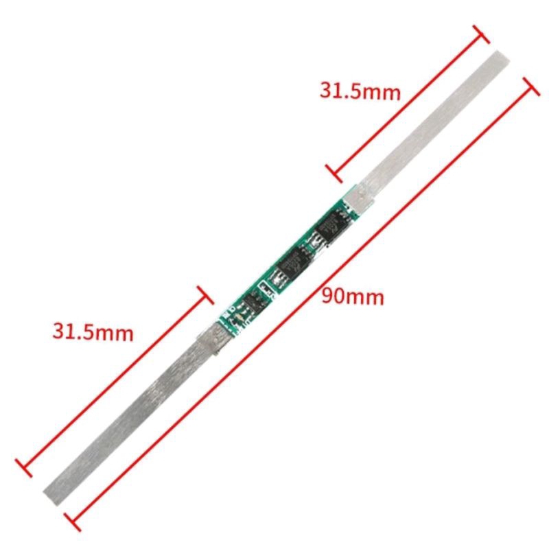 BMS 1S 3A บอร์ดป้องกันแบตเตอรี่ลิเธียม 3.7V 3A BMS สำหรับ 1S 18650 1 ...