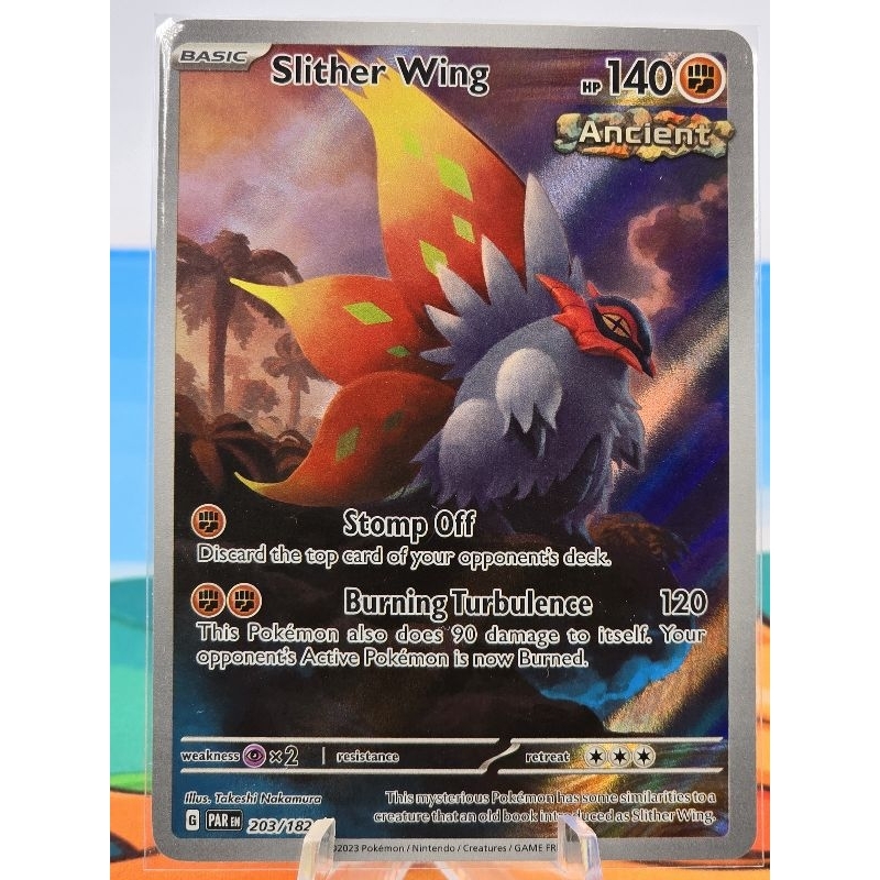 Pokemon Card "Slither Wing AR 203/182" ENG Paradox Rift | Shopee Thailand