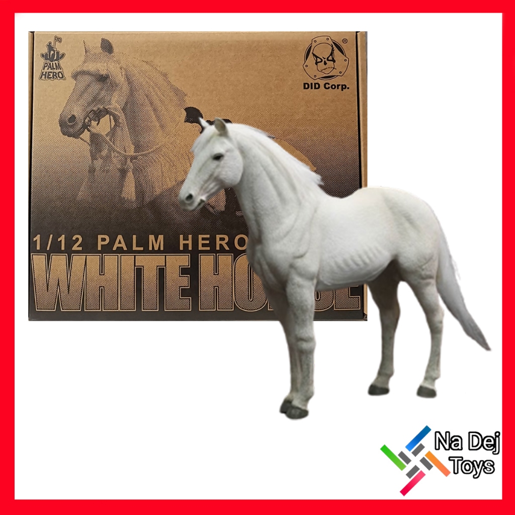 DID Toys White Horse 6" Figure ดีไอดีทอยส์ ม้าสีขาว ขนาด 6 นิ้ว ฟิกเกอร ...