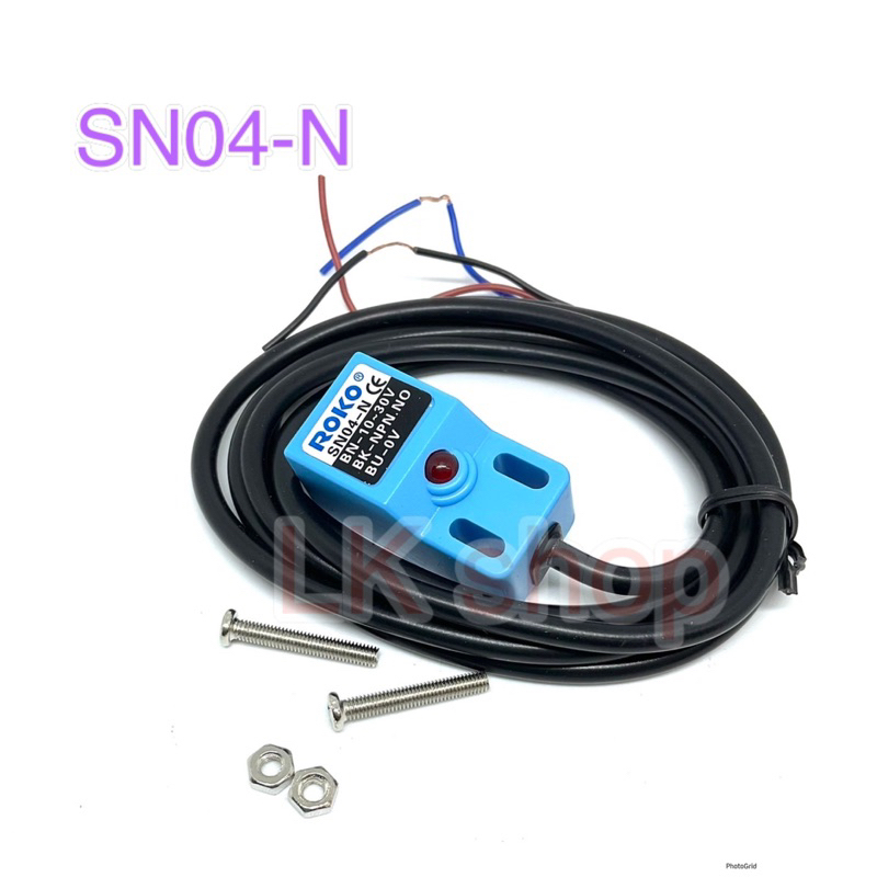 SN04-N NPN-NO DC 10-30V SN04 Inductive Proximity Sensor Detection Switch For arduino เซ็นเซอร์ ...