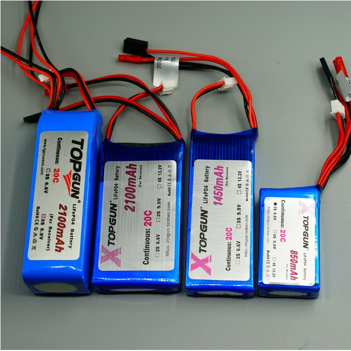 [แบตเตอรี่] TOPGUN(LiFePo4) สำหรับใส่รีโมท หรือ ใช้เลี้ยงรีซีฟ 6.6V 7 ...
