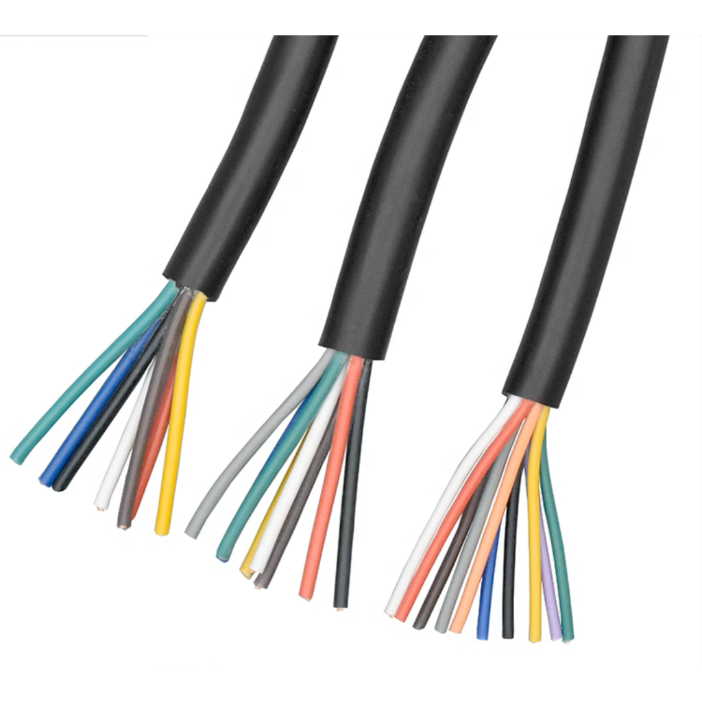 สายมัลติคอร์ Multicore cable 0.3 SQ.MM. 2C 3C 4C 5C 6C 7C สีดำ | Shopee ...