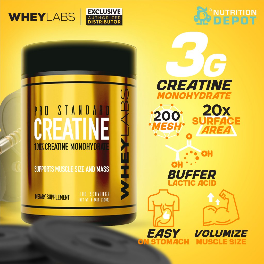 Whey Labs Pro Standard Creatine 300g - กรดอะมิโนเพิ่มพลังให้กล้ามเนื้อ ...
