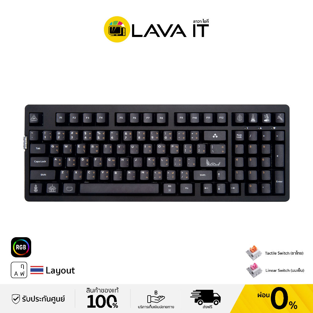 Loga Ravana 2 Sirimongkol Edition Wireless Mechanical Gaming Keyboard ...