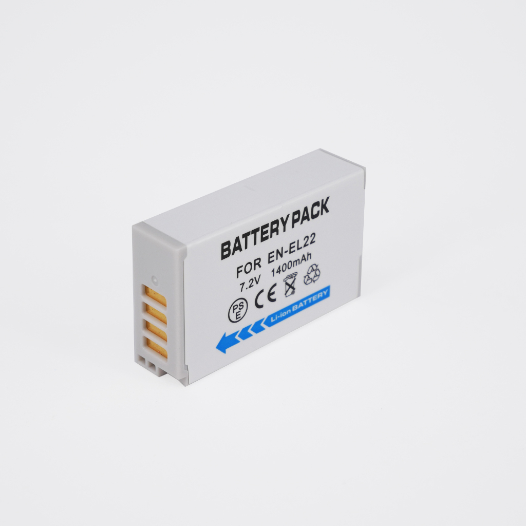 (แพ็คคู่ 2 ชิ้น) แบตเตอร์รี่กล้อง รุ่น EN-EL22 / ENEL22 For Nikon ...