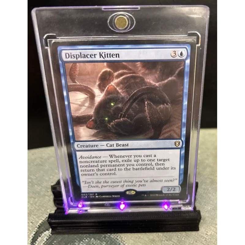 การ์ด MTG Displacer Kitten Blue Magic the gathering EDH รุ่น CLB สภาพ ...
