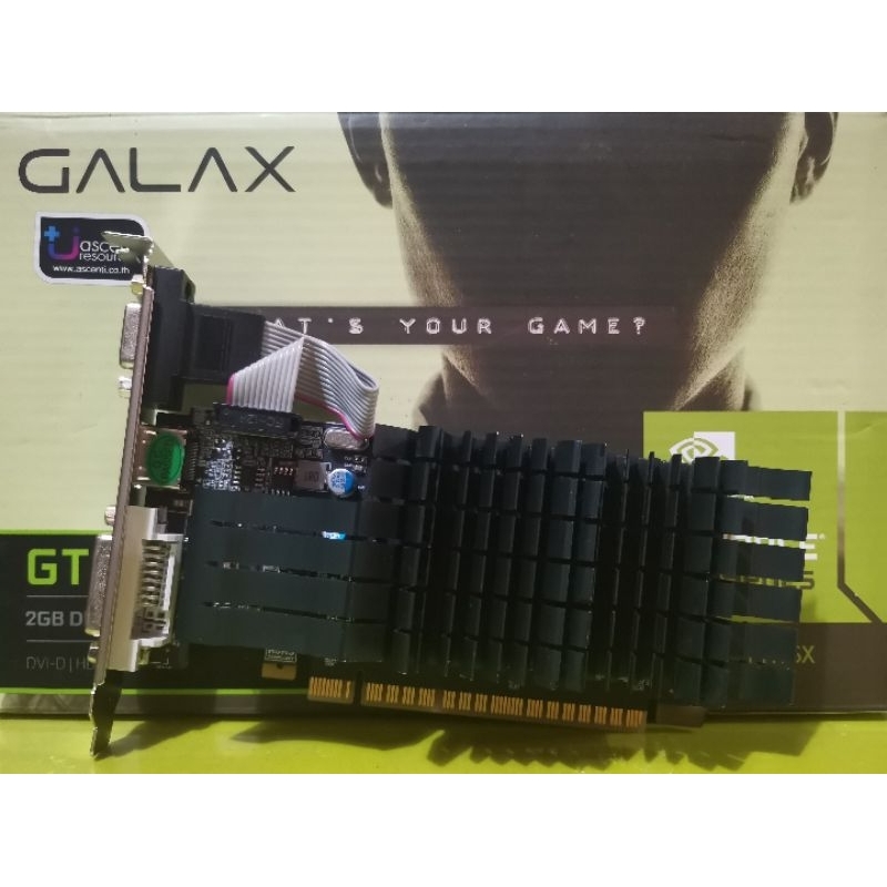 การ์ดจอ GALAX รุ่น NVIDIA GeForce GT 730 2GB DDR3 (no box) สินค้ามือสอง ไม่มีกล่อง | Shopee Thailand