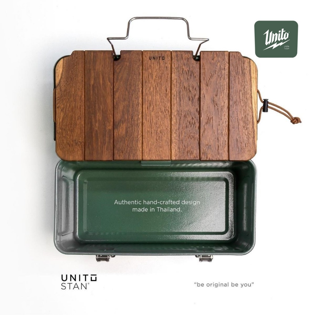 UNITO STAN TEAK FOLDING TRAY WOOD FOR STANLEY CLASSIC LUNCH BOX 10QT ...