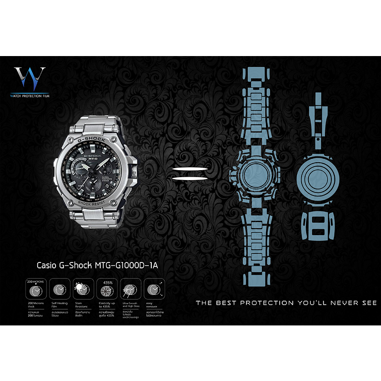 ฟิล์มกันรอยนาฬิกา Watch Protection Film Casio G-Shock GMT-G1000D-1A ...
