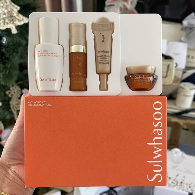 sulwhasoo anti aging kit 4ชิ้น แท้ฉลากไทย ออกใหม่กล่องส้มค่ะ | Shopee Thailand