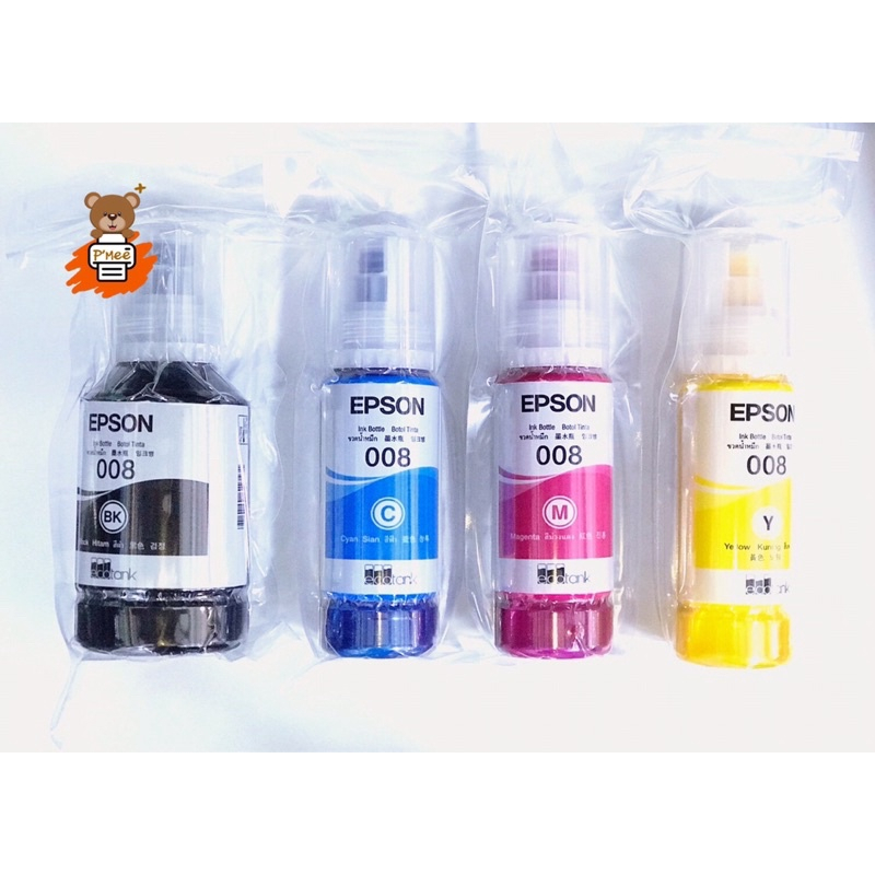 หมึก EPSON 008 ของแท้ ตัวเลือก 4 สี L15150 L15160 L15158 15168 L6558 ...