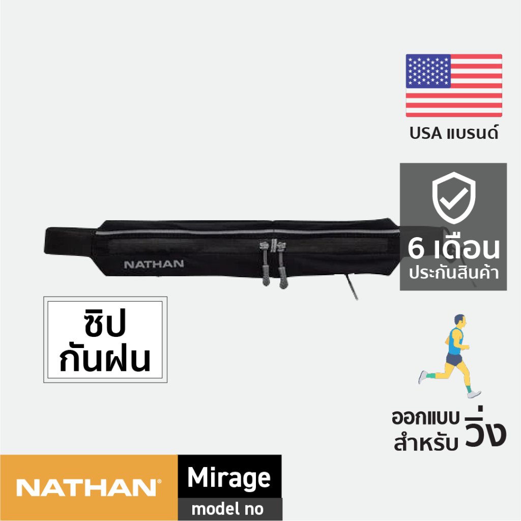 NATHAN Mirage Pak |Official Shop| สายติดบิบ กระเป๋าวิ่ง สายคาดเอว ...