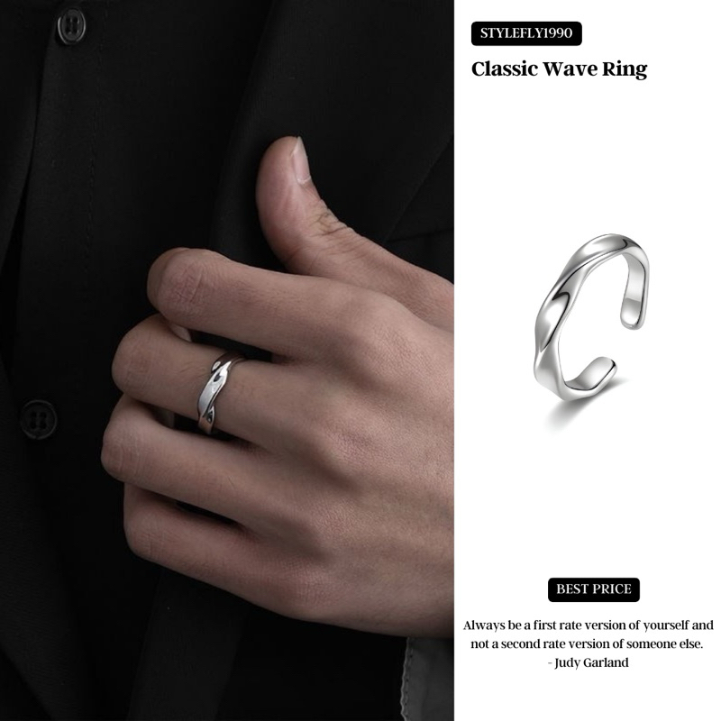 พร้อมส่ง 】Classic Wave Ring แหวนเกลียวคลื่นคลาสสิค | Shopee Thailand