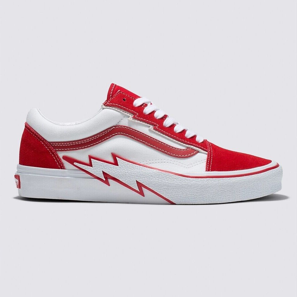 VANS VN0009Q56RT Old Skool Bolt 2-TONE RED/TRUE WHITE | Shopee Thailand