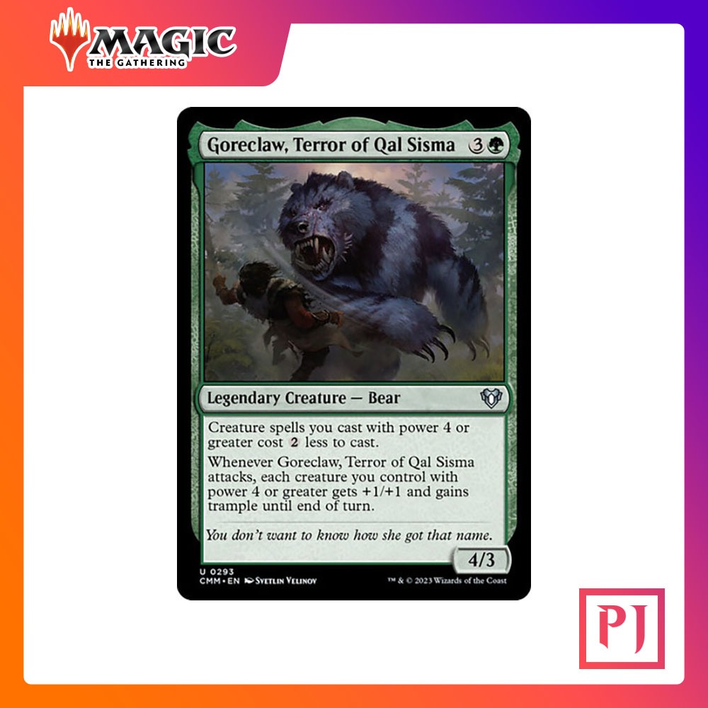 [MTG] Goreclaw, Terror of Qal Sisma [CMM] [GREEN] [UNCOM] [NORMAL] [ENG ...