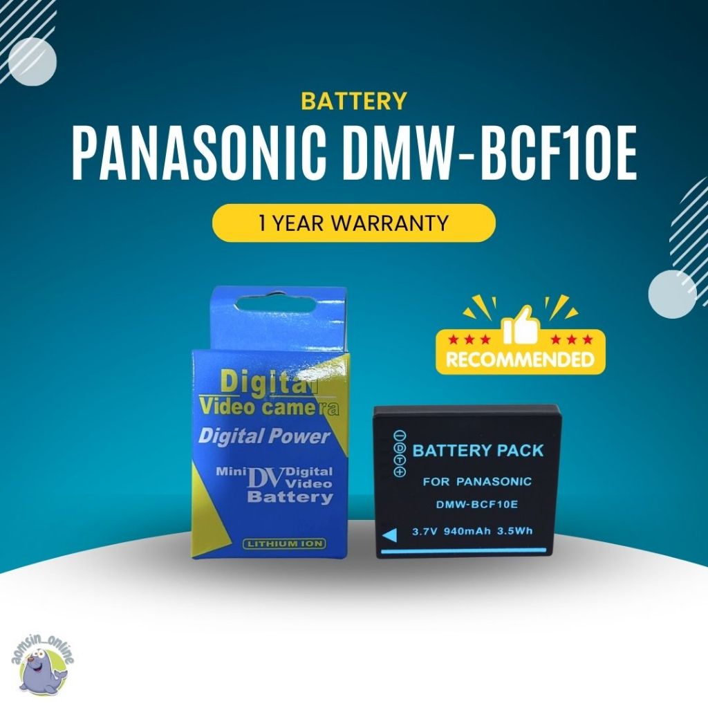 [ประกันแบต 1 ปี] แบตกล้อง Panasonic รุ่น DMC-BCF10/CGA-S/106C (0140 ...